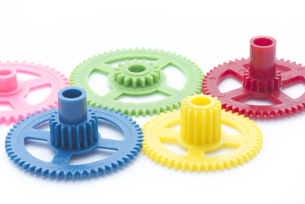 Multicolour cog stock image. Image of pinion, machine - 29772803