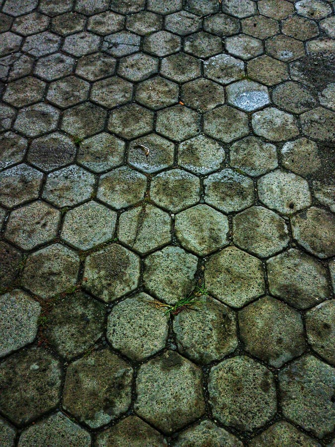 Arrangement and Paving with Self-blocking Road Pavements- Stock Image ...