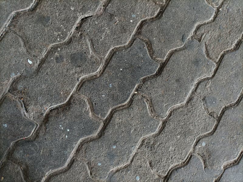 Arrangement and Paving with Self-blocking Road Pavements- Stock Image ...