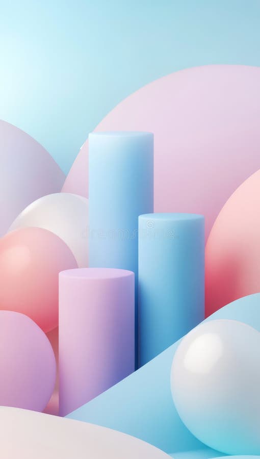 Arrangement Rectangular Blue Shapes Creates Abstract Composition Stock ...