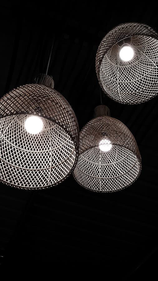 Arrangement three lamps stock photo. Image of arrangement - 221678820