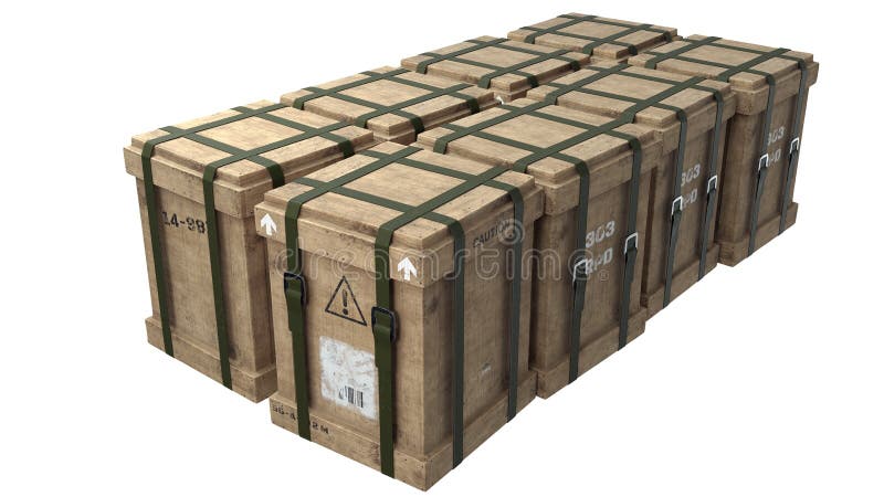 Wooden Loot Crate stock illustration. Illustration of crates - 140284067