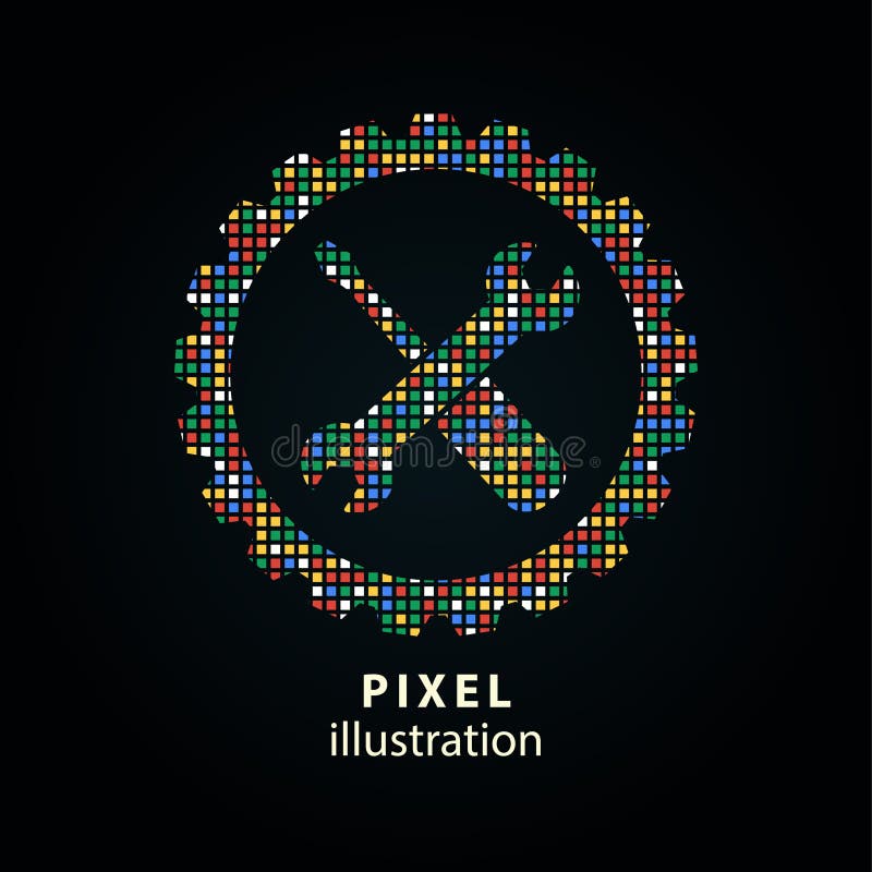 Arrangements - Illustration De Pixel Illustration de Vecteur ...