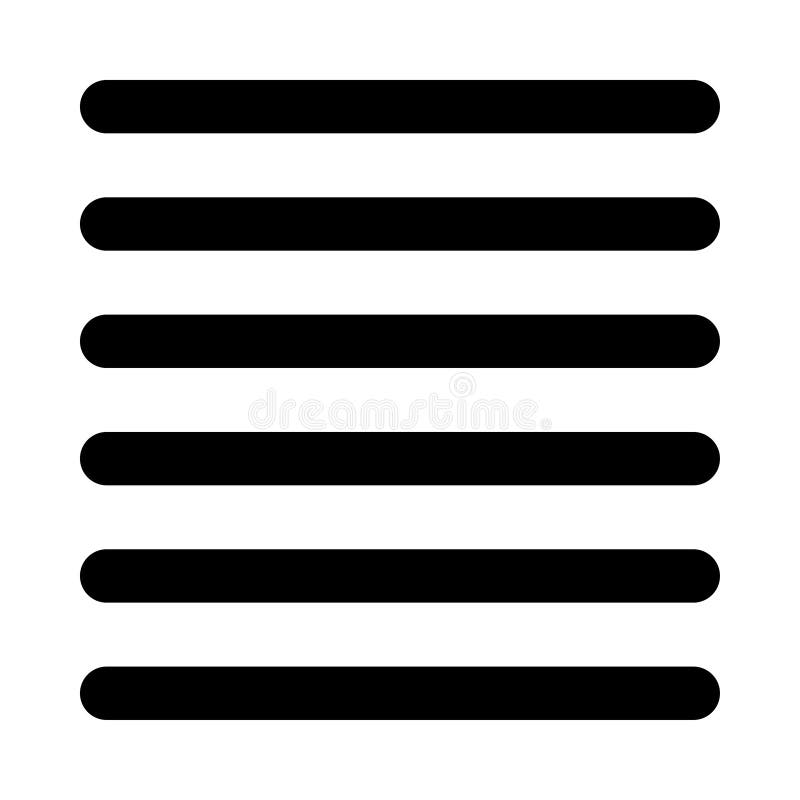 Arrangera I Rak Linje Symbolen Vektor Illustrationer - Illustration av ...