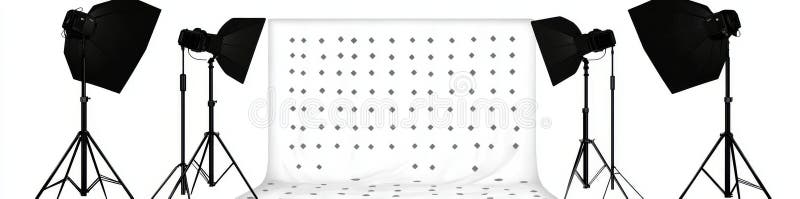 Arranging Professional Lighting Equipment in an Indoor Studio for a ...