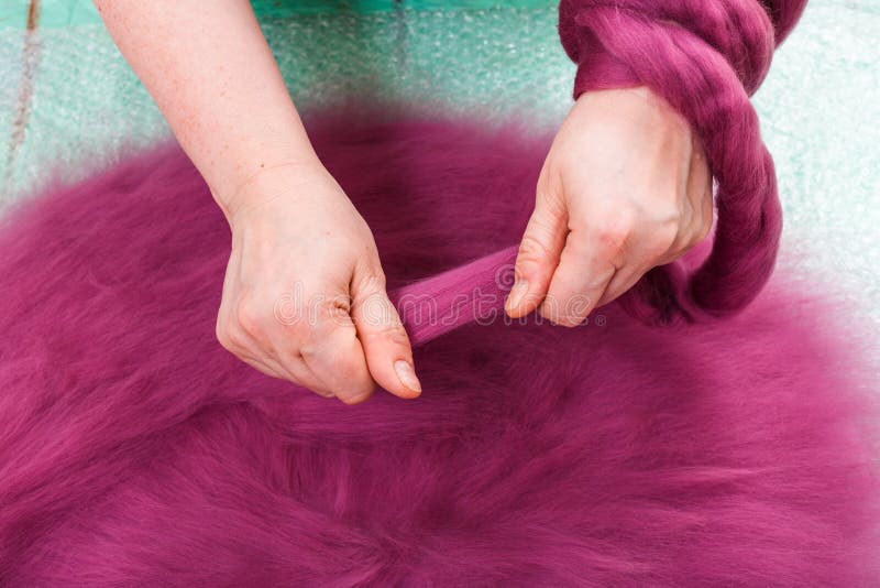 Arranging of the Second Layer of Fibers on Layout Stock Image - Image ...