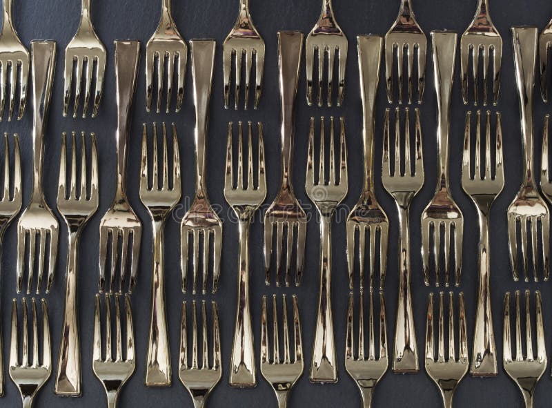 Lots of forks in the raw stock image. Image of instrument - 124362423