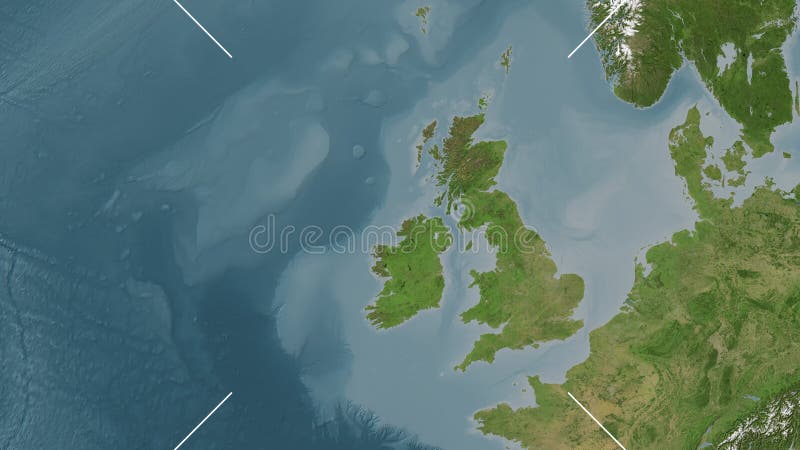 Arranmore Island in the North Atlantic Ocean. Satellite Map. Slide ...