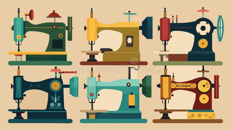 An Array of Antique Sewing Machines Each a Relic of a Different Time ...