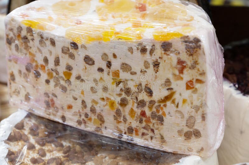 An Array of Assorted Traditional Nougat Bars Stock Photo - Image of ...