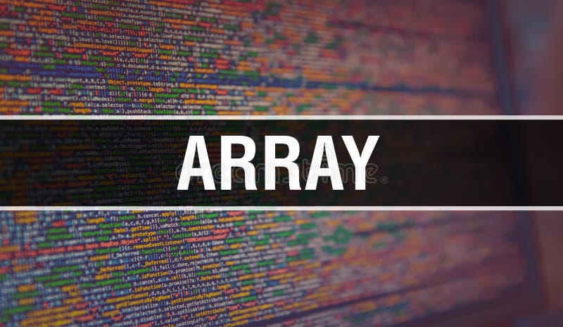 Array With Binary Code Digital Technology Background Abstract Background With Program Code And