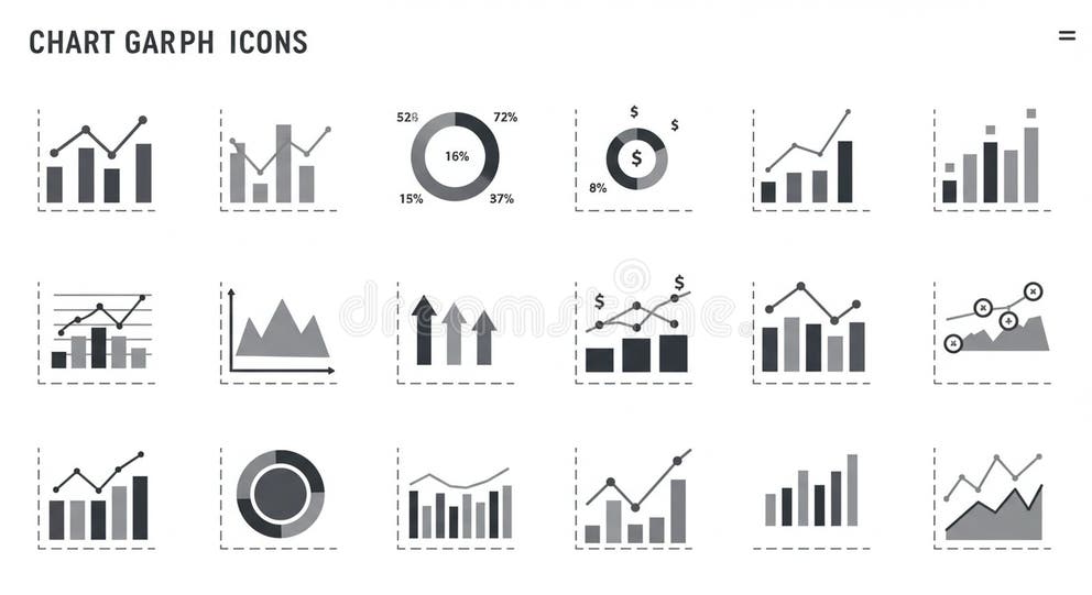 Charts Graphs Black White Stock Illustrations – 2,603 Charts Graphs ...