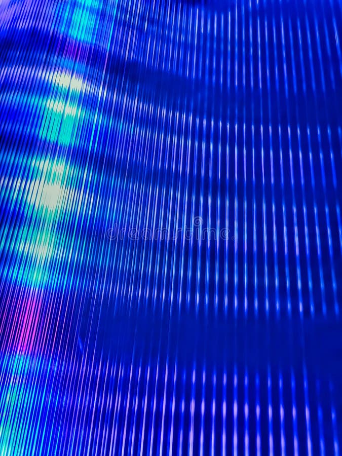 An Array of Blue Lights on a Dark Black Surface. Abstract Bulb Lights ...