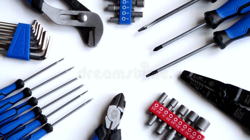 Array of tools isolated stock photo. Image of standard - 7847416