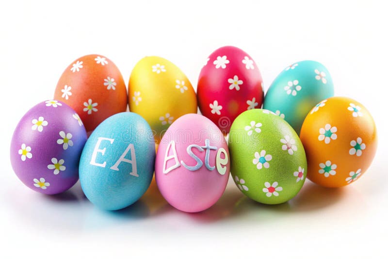 Easter Eggs: Traditional Symbol of Easter Celebrations Stock Illustration - Illustration of ...