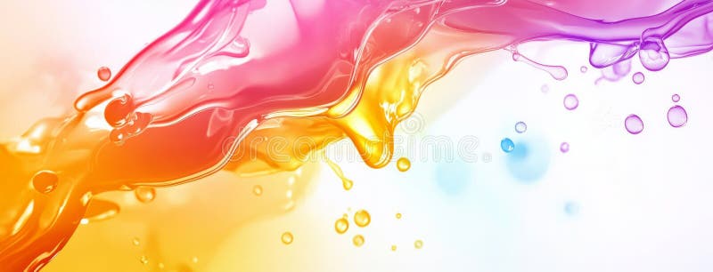 An Array of Bubbles Floating in the Air, Set Against a Colorful ...