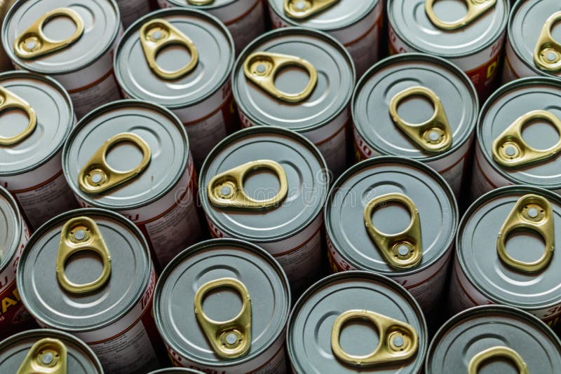 Array Canned fish stock photo. Image of merchandise, meal - 85088926