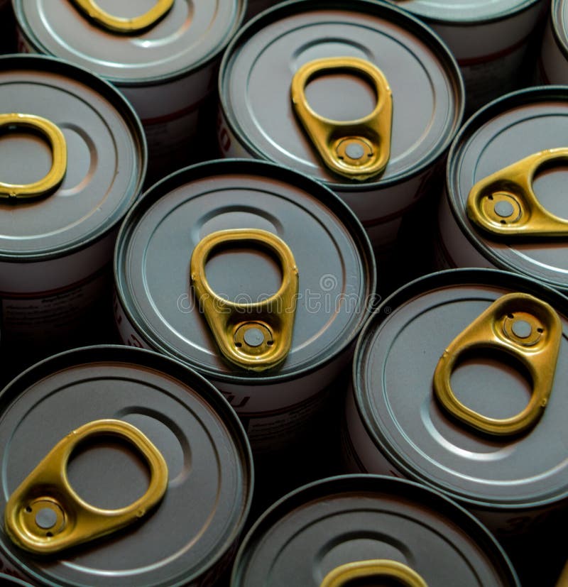 Array Canned fish stock photo. Image of store, quick - 86490150