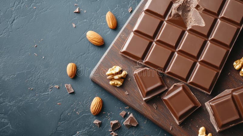 An Array of Chocolate Bars, Squares, and Cookies are Artfully Arranged ...