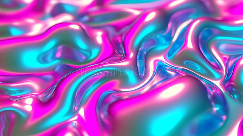 An Array of Colorful, Iridescent Gradients with a Shimmering ...