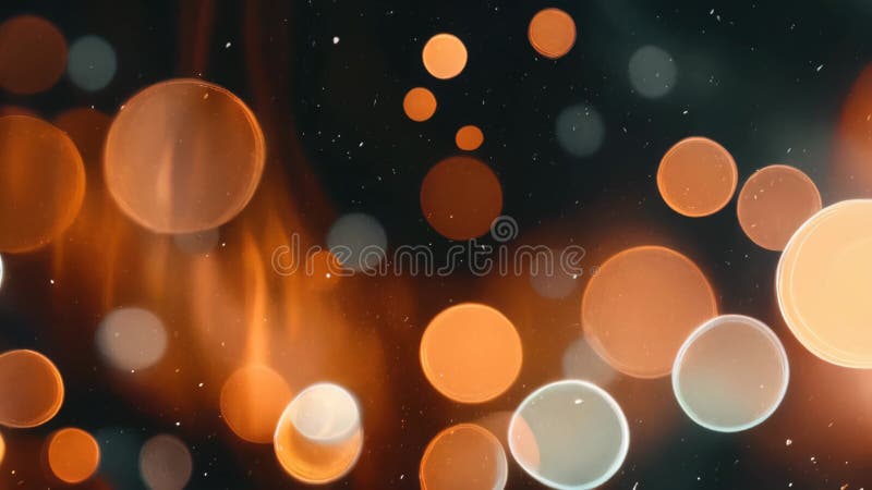 Vibrant Orbs of Light Dance Against a Dark Backdrop Creating an ...