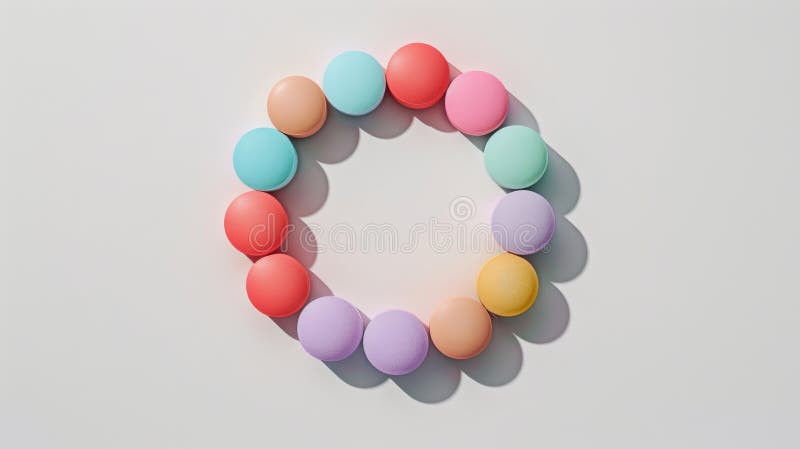 An Array of Colorful Vitamin Supplements Arranged Aesthetically in a ...