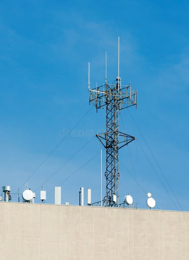 Communication antennas stock photo. Image of mobile, generation - 51849312