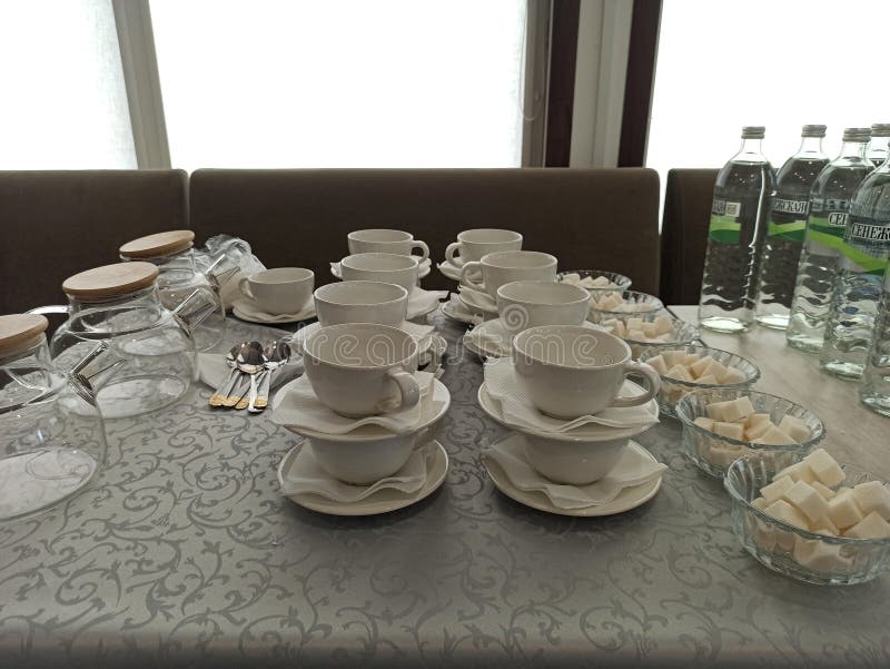 Array Cups Saucers Table Stock Photos - Free & Royalty-Free Stock ...