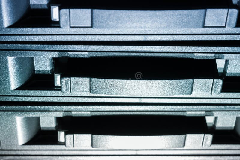 Array of Data Storage Hard Drives in Internet Data Center Stock Image ...