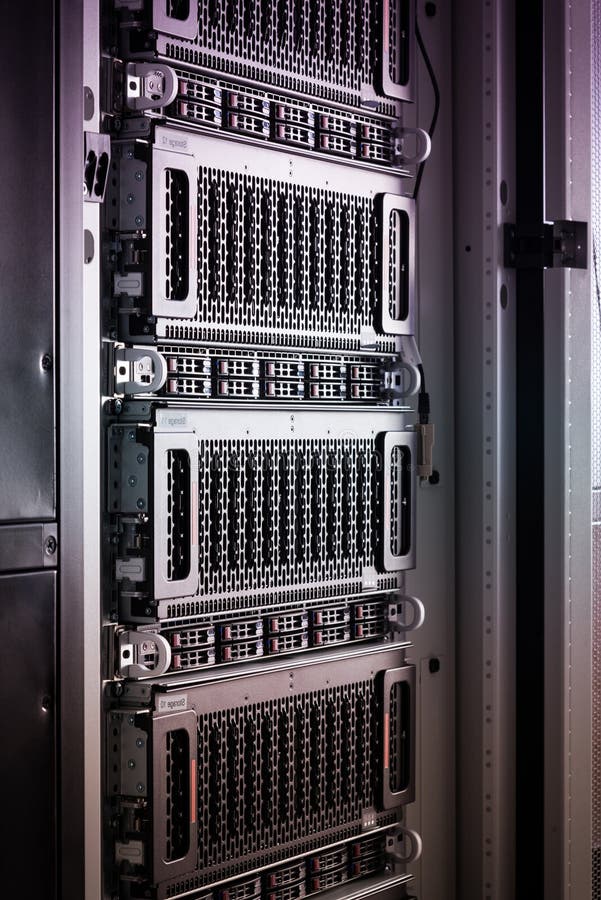 Array of Data Storage Hard Drives in Internet Data Center Stock Image ...