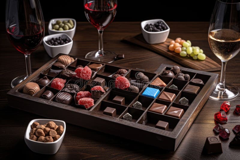 Array of Different Chocolates, with Wine Pairing Suggestions for Each ...
