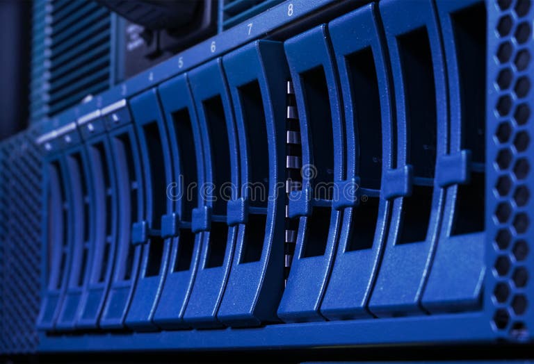 Array Disk Storage in Data Center Stock Image - Image of disk ...