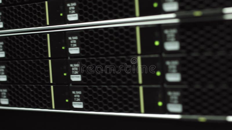 Array Disk Storage in Data Center Stock Footage - Video of parallel, equipment: 111744236