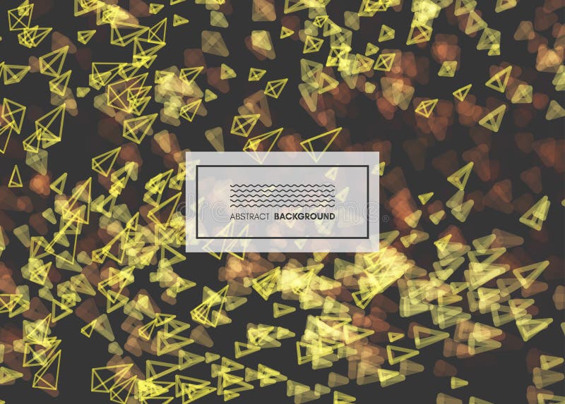 Array with Dynamic Emitted Particles. Abstract Background. Bokeh Effect Stock Vector ...