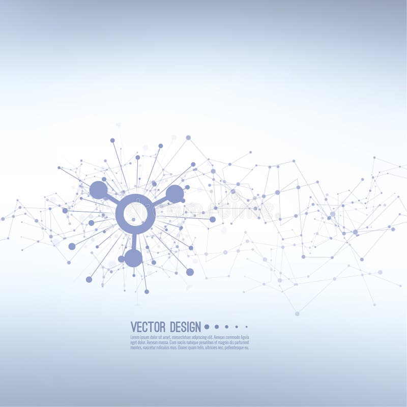 Array With Dynamic Emitted Particles Stock Vector Illustration Of