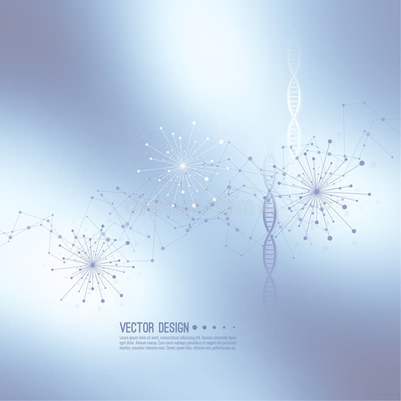 Array With Dynamic Emitted Particles Stock Vector Illustration Of Biotechnology Data 97370113