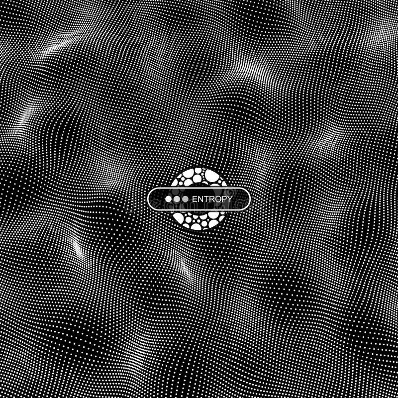 Array With Dynamic Particles 3d Abstract Background Texture Stock