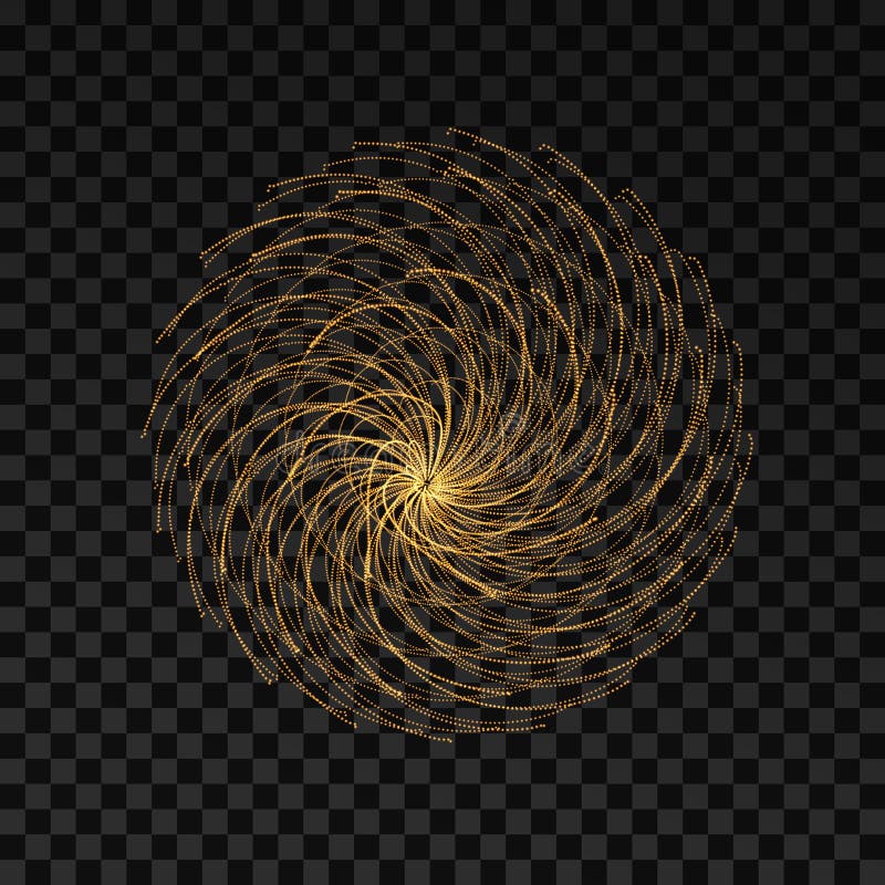 Spiral. Array with Dynamic Particles. Abstract Grid Design Stock Vector ...