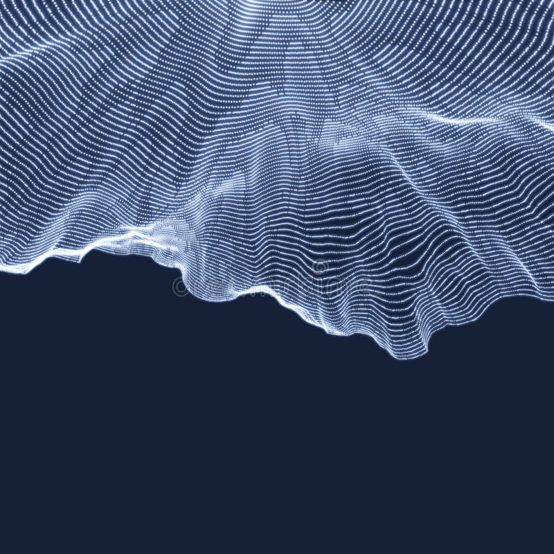 Array with Dynamic Particles. 3D Technology Style. Abstract Background ... Array with Dynamic Particles. 3D Technology Style. Abstract Background ...