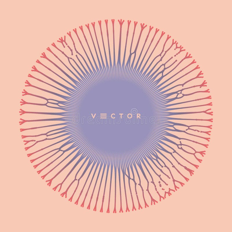 Array with Dynamic Particles of Small Particles in Circle. Modern ...