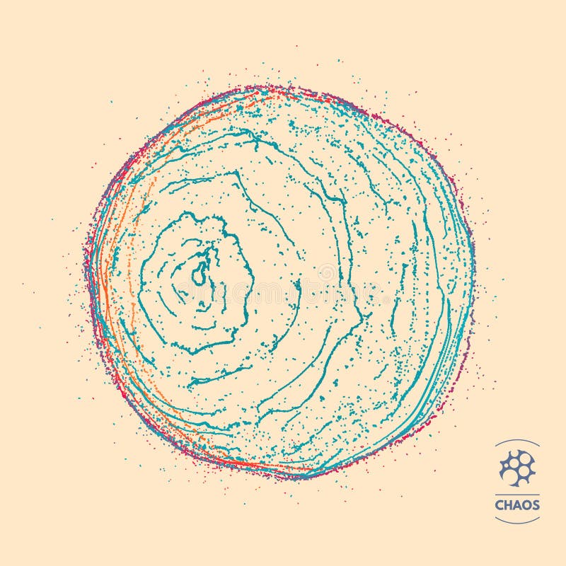 Array with Dynamic Particles of Small Particles in Circle. Modern ...