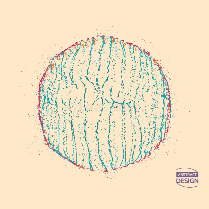 Array with Dynamic Particles of Small Particles in Circle. Modern ...