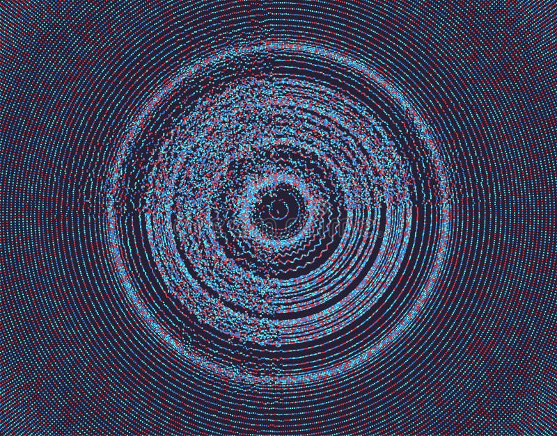 Array with Dynamic Particles of Small Particles in Circle. Modern ...
