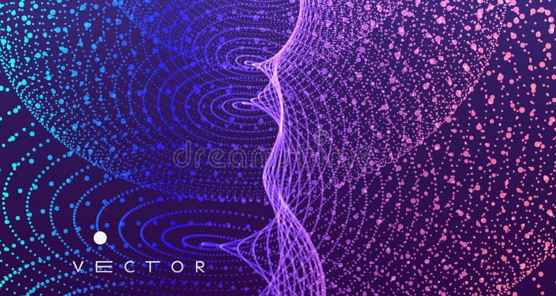 Abstract Science or Technology Background. Graphic Design. Network ...