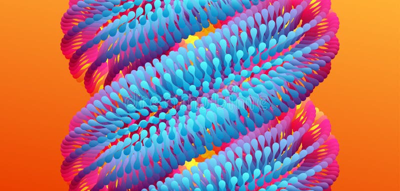 Array with Dynamic Particles. Vector Art Illustration Stock Vector ...