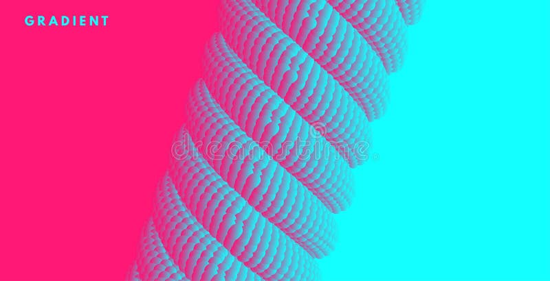 Array with Dynamic Particles. Vector Art Illustration. Composition with ...