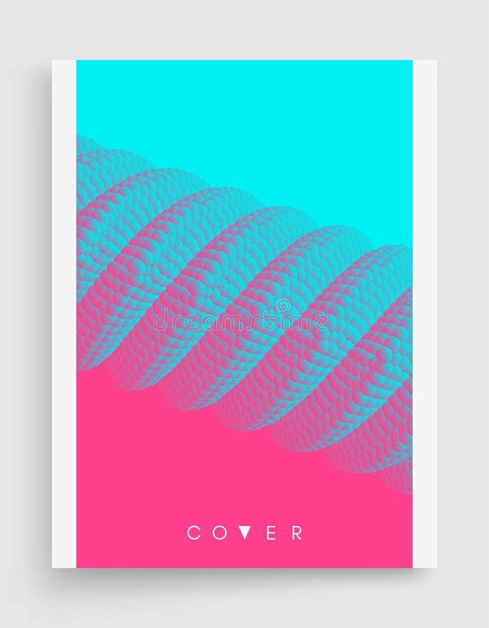 Array with Dynamic Particles. Vector Art Illustration. Composition with ...