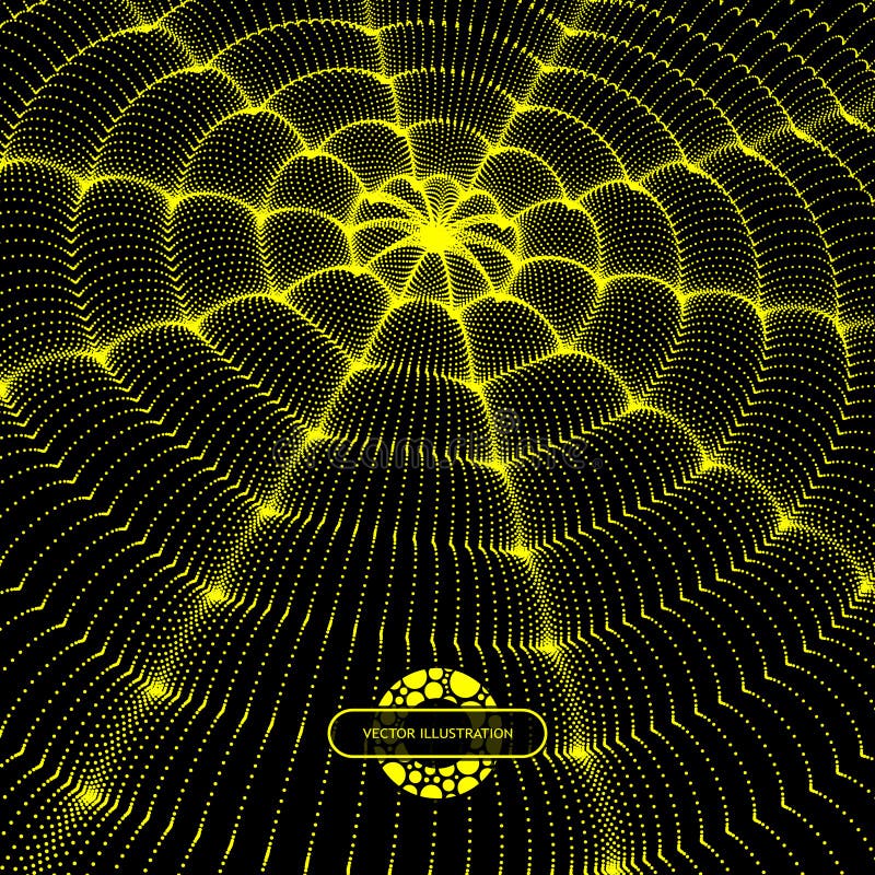 Dynamic Grid Background stock illustration. Illustration of stylish ...