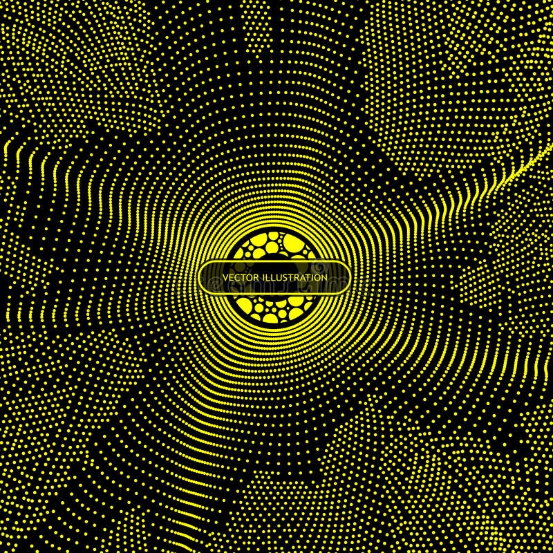 Yellow Abstract Background. 3d Futuristic Technology Style Stock Vector ...