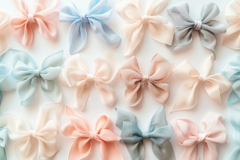 Elegant Pastel Bows: Perfect for Decorations, Crafts, and Gift Wrapping ...